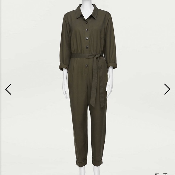 LOFT | Pants & Jumpsuits | Loft Outlet Button Front Jumpsuit | Poshmark